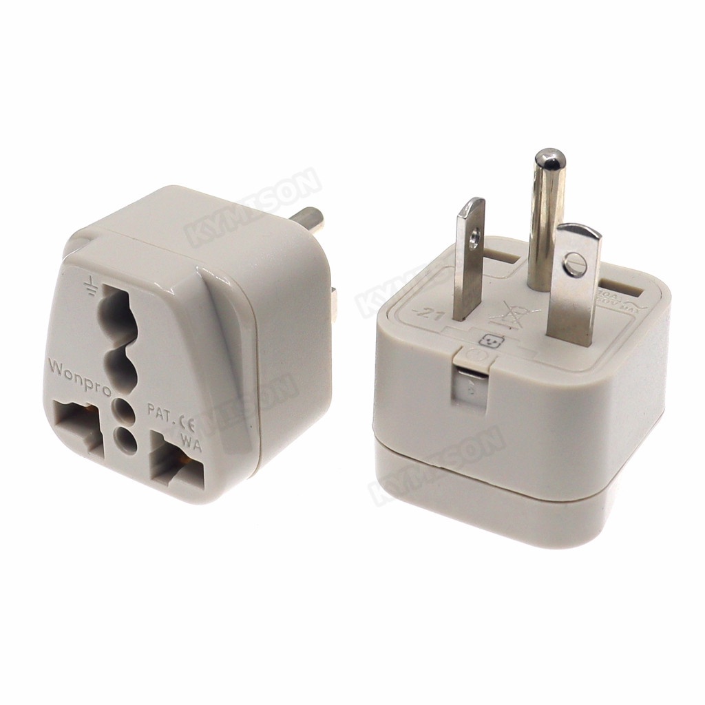 Wonpro US NEMA 6-20P Grounded Power Travel Adapter, Universal Socket ...