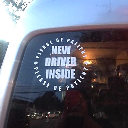 Car Decal Sticker "NEW DRIVER" 15 x 15 cm | Shopee Philippines