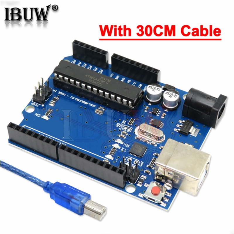 For UNO R3 DIP SMD ATmega328P MEGA328P MEGA16U2 For Arduino UNO R3 USB Cable Shell CH340 CH340G ...