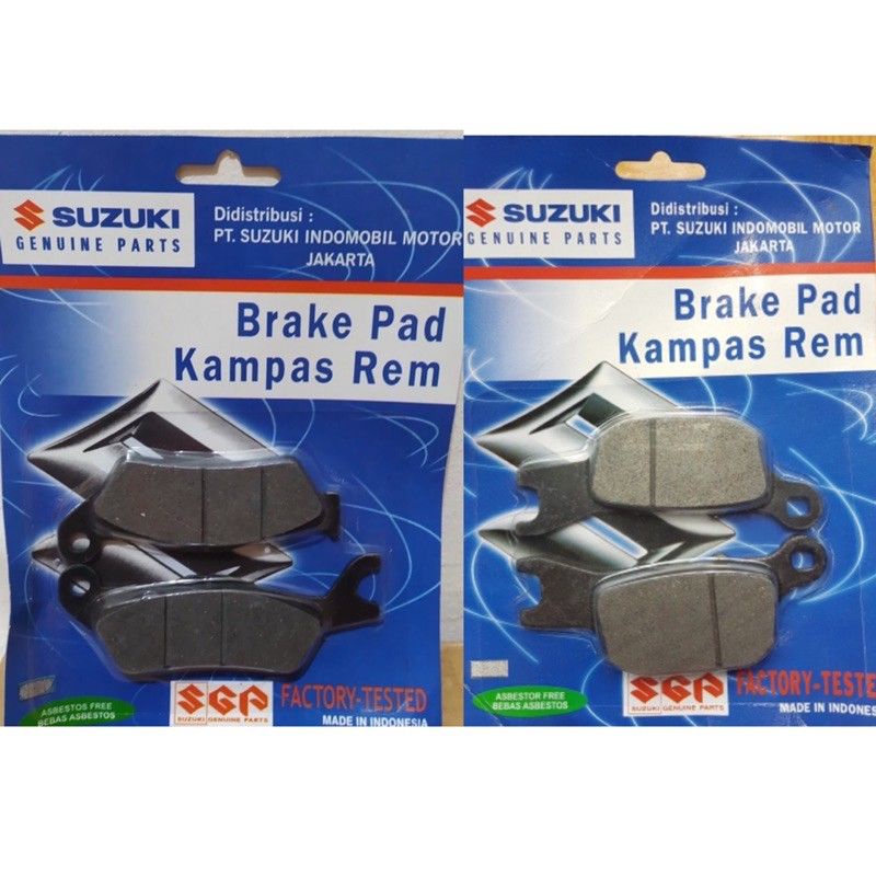 SUZUKI RAIDER 150 FI BRAKE PAD FRONT & REAR SET GENUINE | Shopee ...