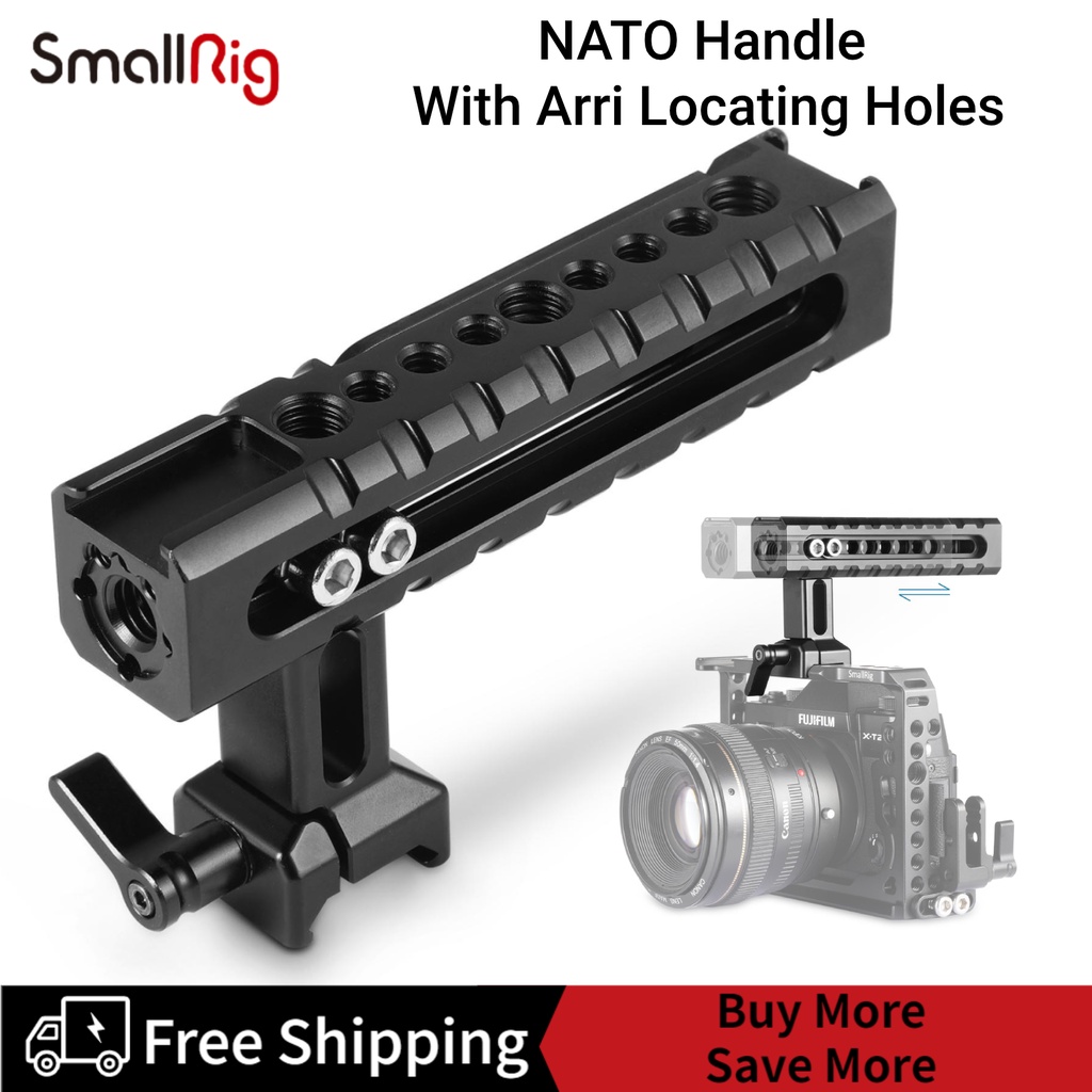 SmallRig DSLR Camera Handle Grip NATO Handle With Arri Locating holes ...