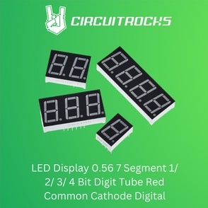 Circuitrocks LED Display 0.56 7 Segment 1/ 2/ 3/ 4 Bit Digit Tube Red ...