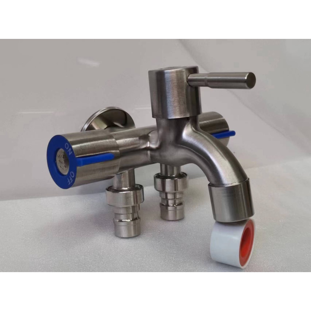 304 Stainless Steel Three Tap Multifunctional Stainless Steel Faucet ...