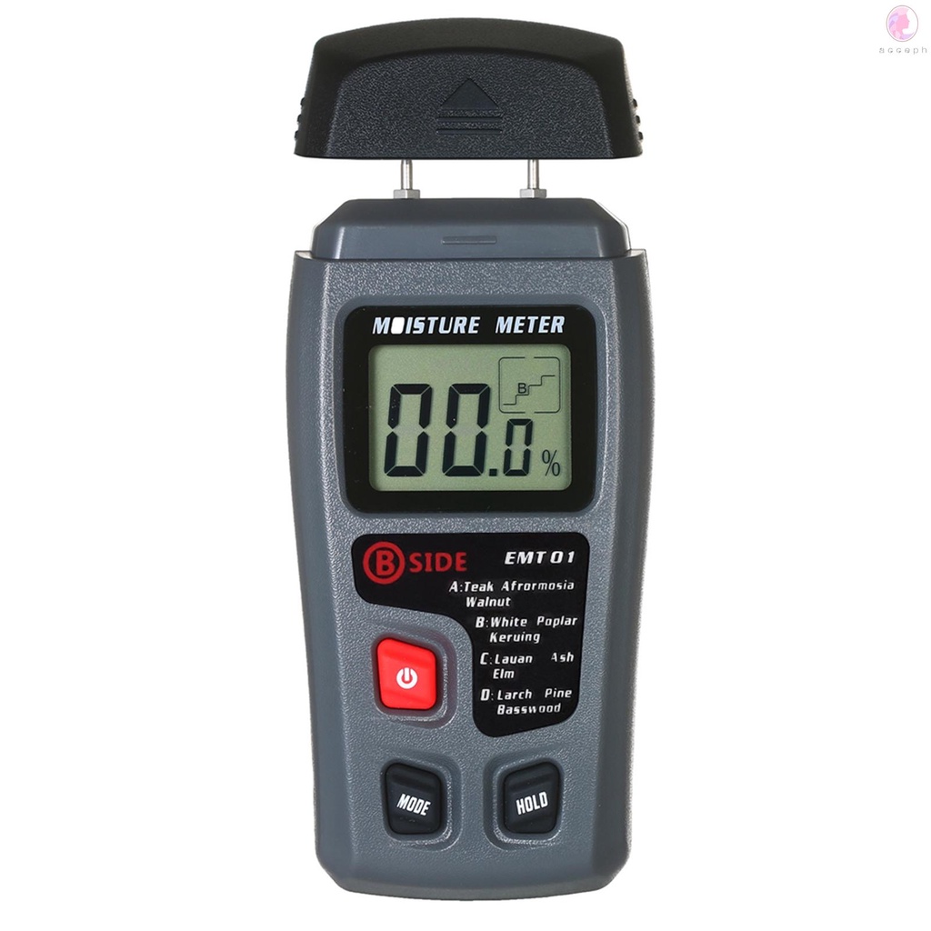Wood Moisture Test Moisture Meter 4 Modes Portable Hygrometer Pin Type ...