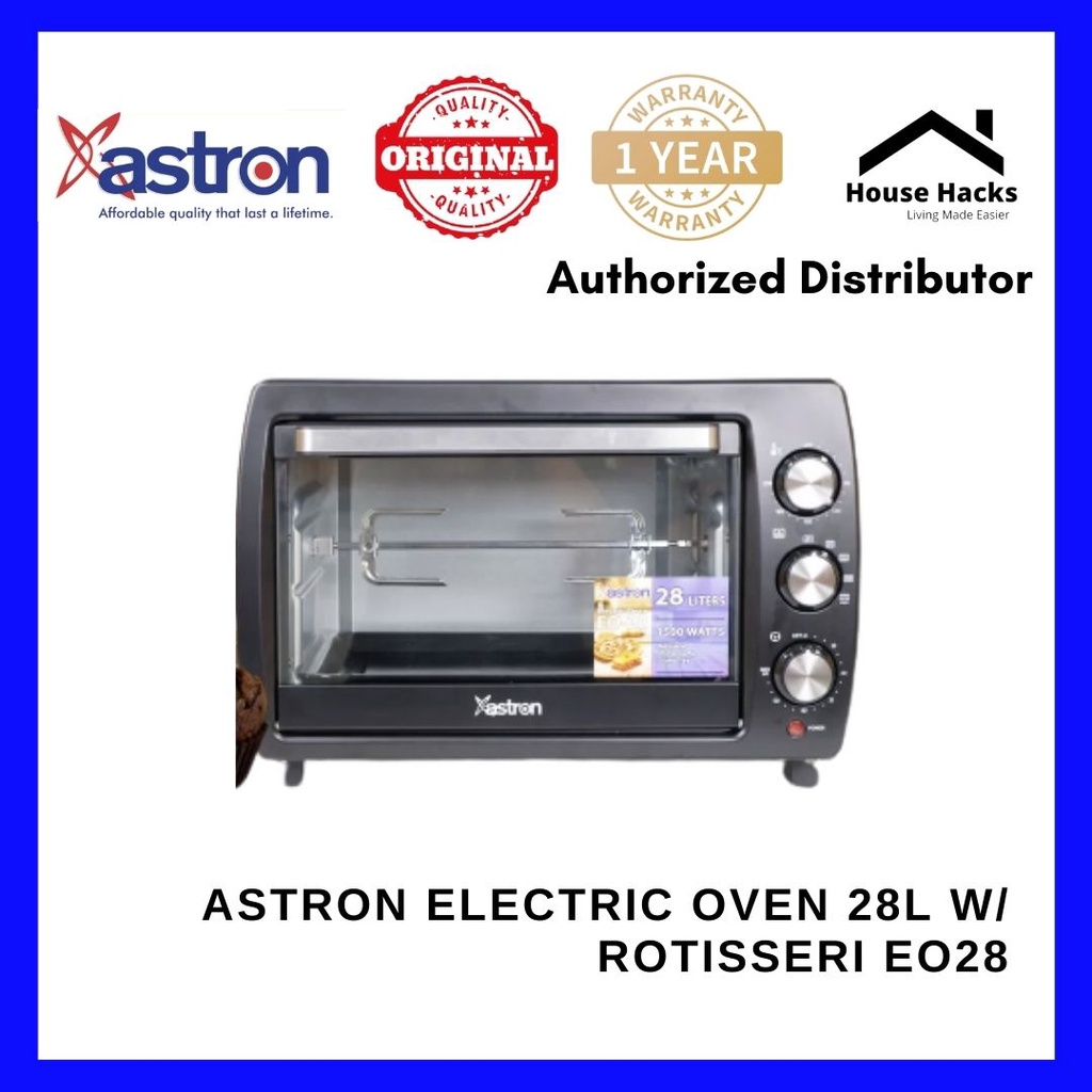 Astron Electric Oven 28L w/ Rotisseri EO28 (House Hacks) | Shopee ...