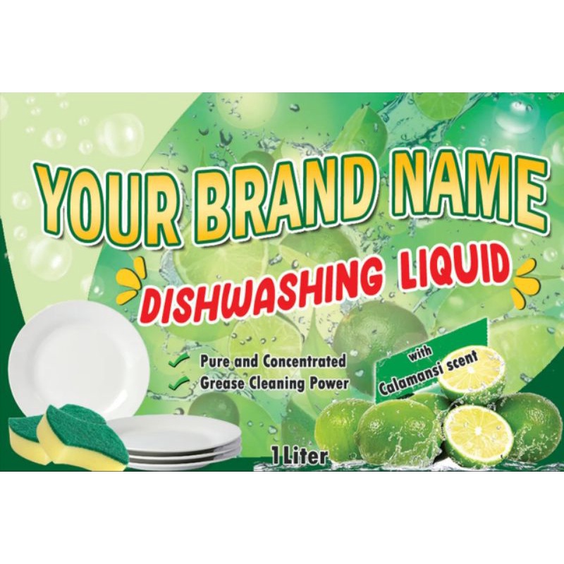 Sticker Label for Dishwashing Liquid 10pcs PER ORDER ( non waterproof ...