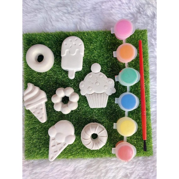 candyland theme plaster painting set for lootbag give away and souvenir ...