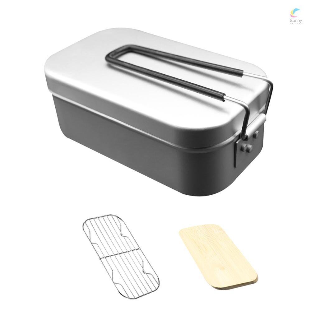 SUNNY [S15] Portable Aluminum Alloy Lunch Box Outdoor Camping Picnic ...