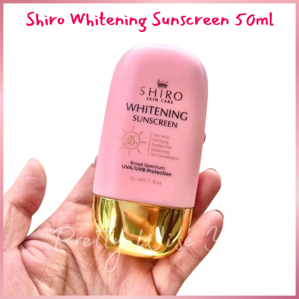 Shiro Whitening Sunscreen 50ml SPF50+ | Shopee Philippines