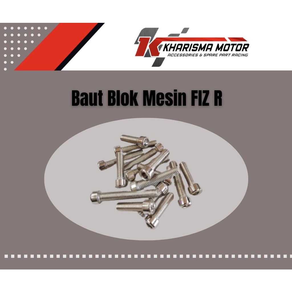 MESIN ENGINE BLOCK BOLT (engine TUB BOLT) FIZ R | Shopee Philippines