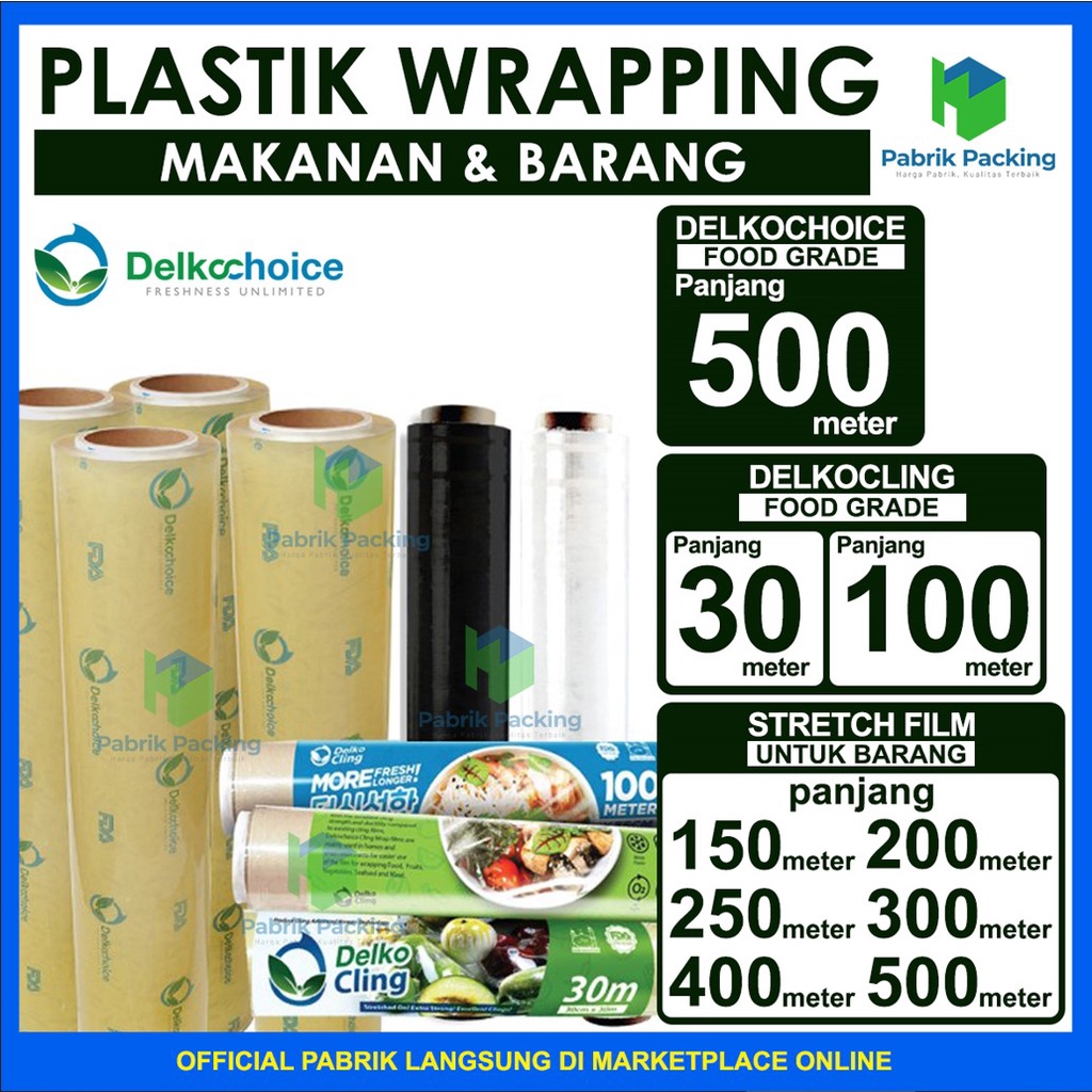Plastic Wrap Wrapping Stretch Film / Food Grade Food Wrapping | Shopee ...