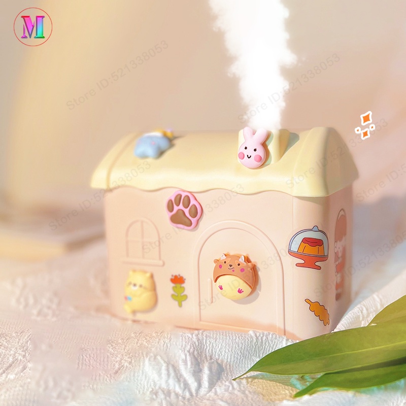 Cute Air Humidifier USB 600ml House Mini Aroma Diffuser Home Office ...