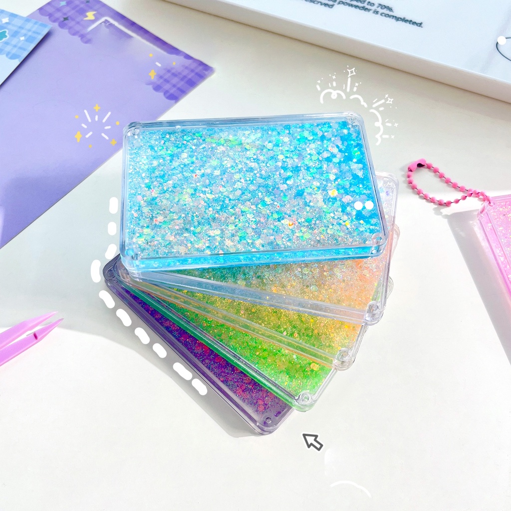 Transparent Quicksand Acrylic Guka Brick Colorful Glisten Stickers DIY ...
