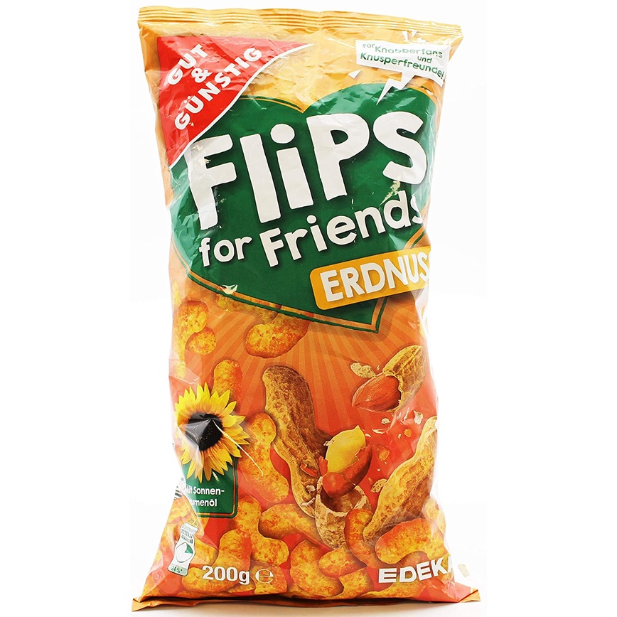G&G Flips for Friends Erdnuss in Sunflower Oil 200g/ Peanut Flips ...