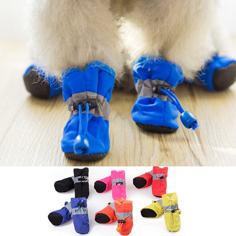 Dog Boots Soft Bottom Anti Slip Pet Shoes Water Proof Shih Tzu Teddy ...