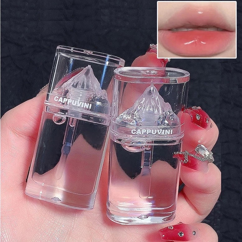 Cappuvini Crystal Jelly Lip Glaze Ice Mountain Lip Gloss Iceberg Lip ...