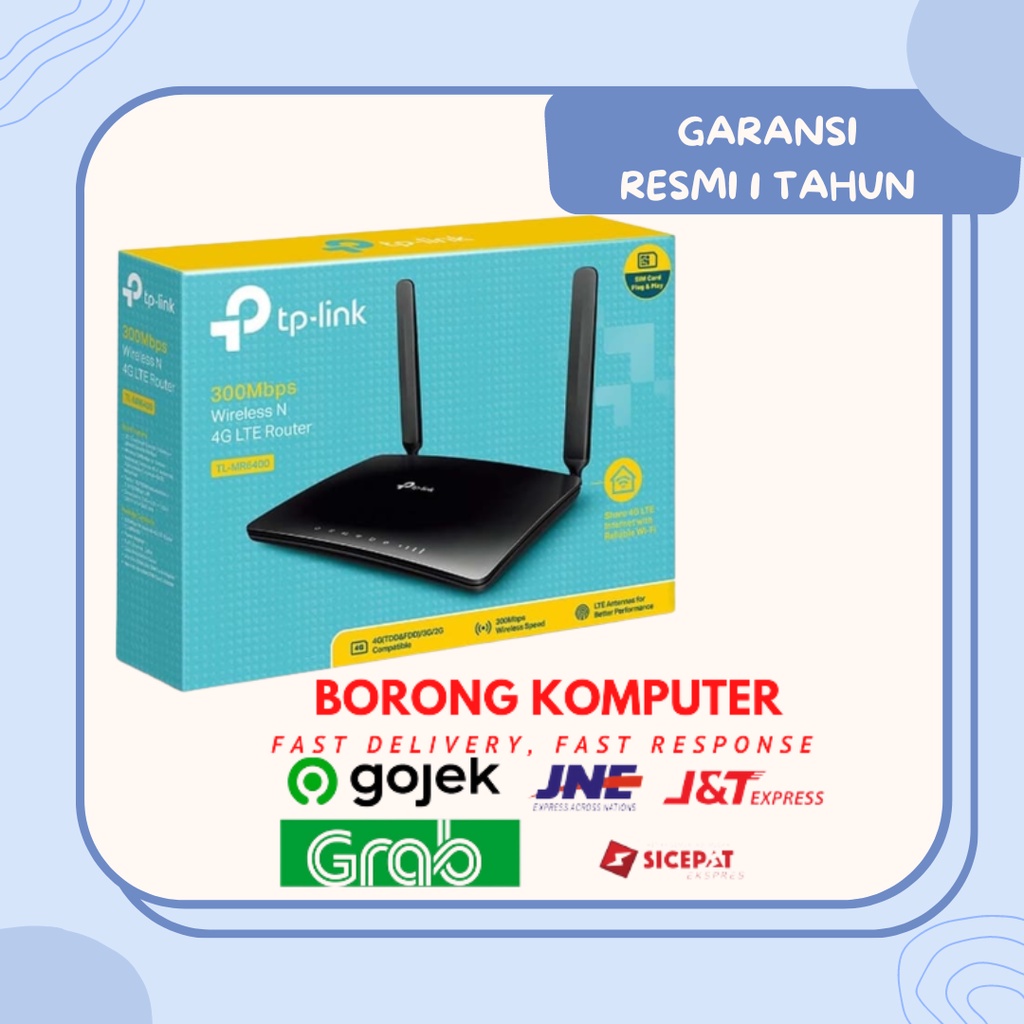 TP-Link SIM Card GSM 3G/4G Router - TPLINK TL-MR6400 | Shopee Philippines