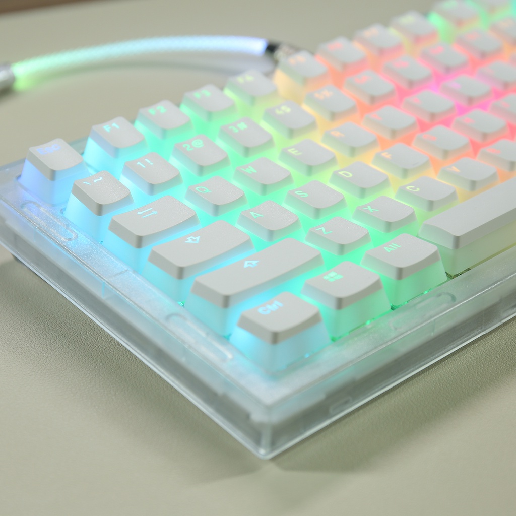 YUNZII Pudding 117-Key OEM Profile Double Shot Custom Keycap Set for ...