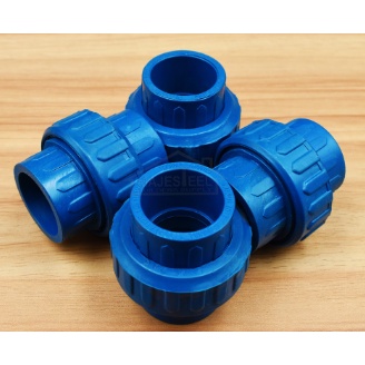 Thick UPVC BLUE UNION PATENTE and BALL VALVE 1/2", 3/4", 1" Good ...
