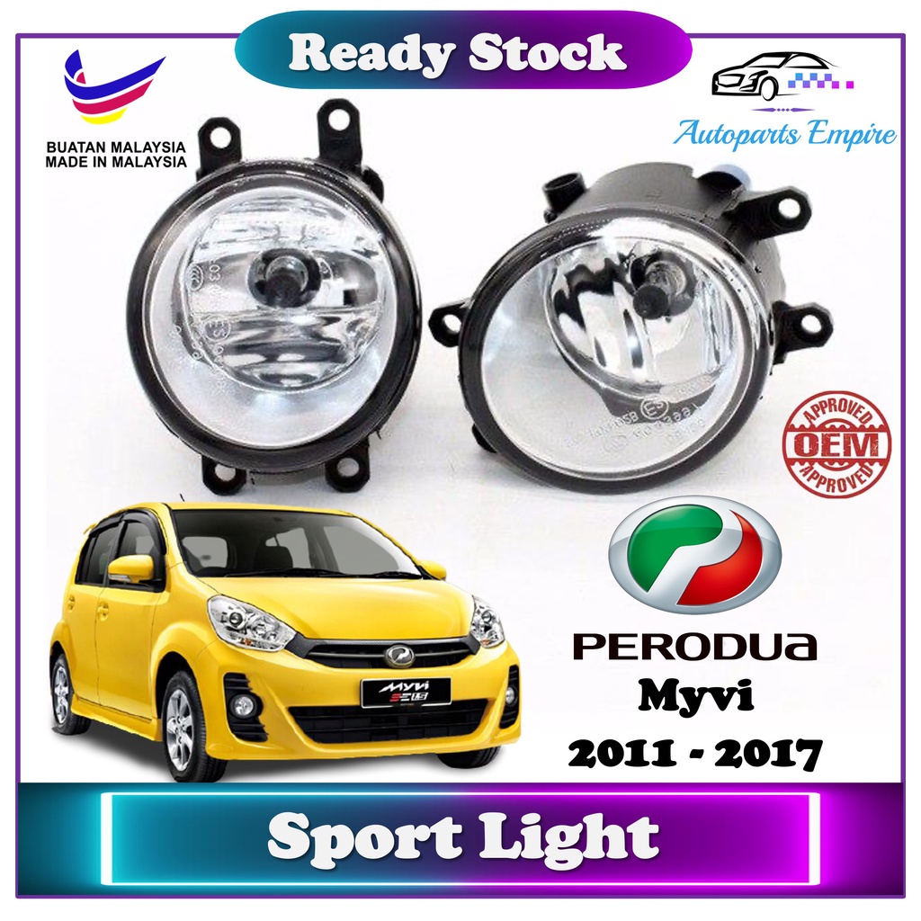 Perodua Myvi 】 Sport Light - Fog Lamp - Lampu Kabus ( 2011 - 2017 ...