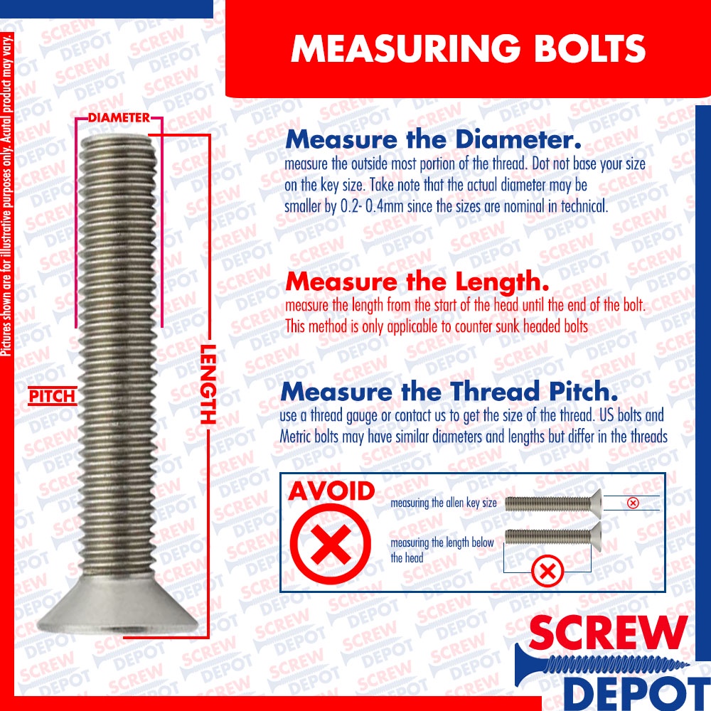 10PCS M4 ( 4MM ) SS Allen Flat / Socket Flathead / Stainless ...