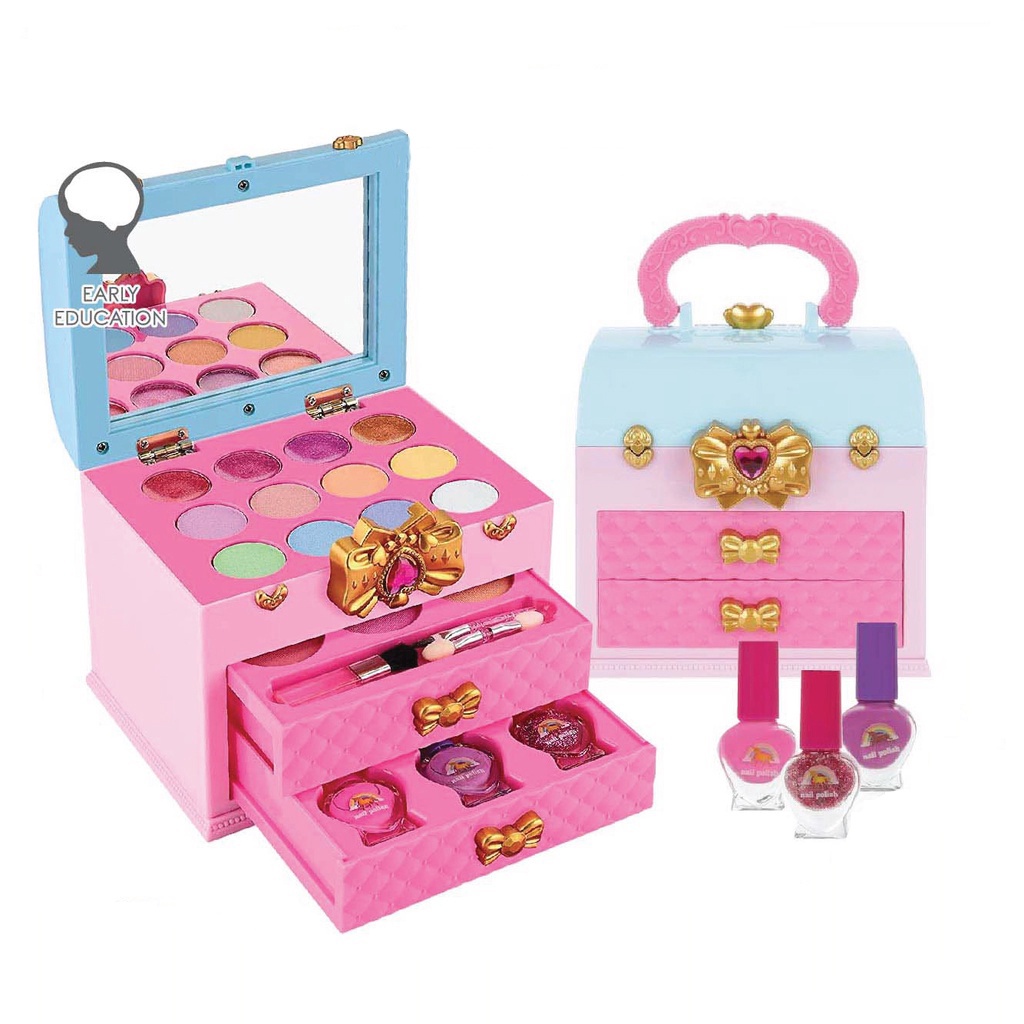 Non Toxic Washable Kids Makeup set Girl Pretend Play Makeup Set ...