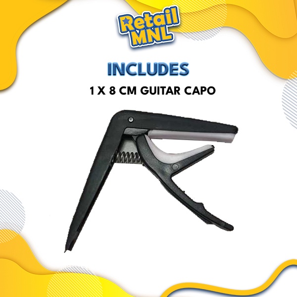 Retailmnl Classic Black Capo For Guitar Playing Guitar Accessories with ...