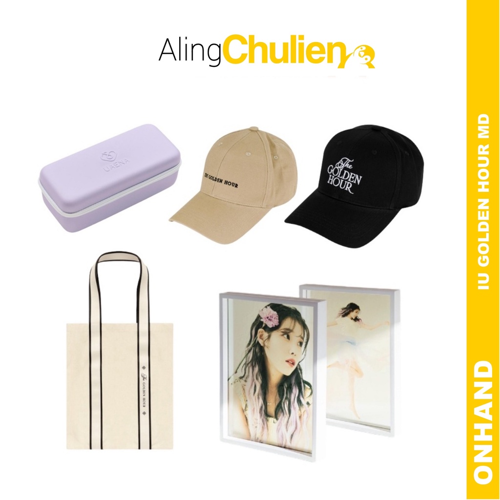 IU Golden Hour Official MD Lightstick Pouch I-KE Ball Cap Eco Bag Clear ...