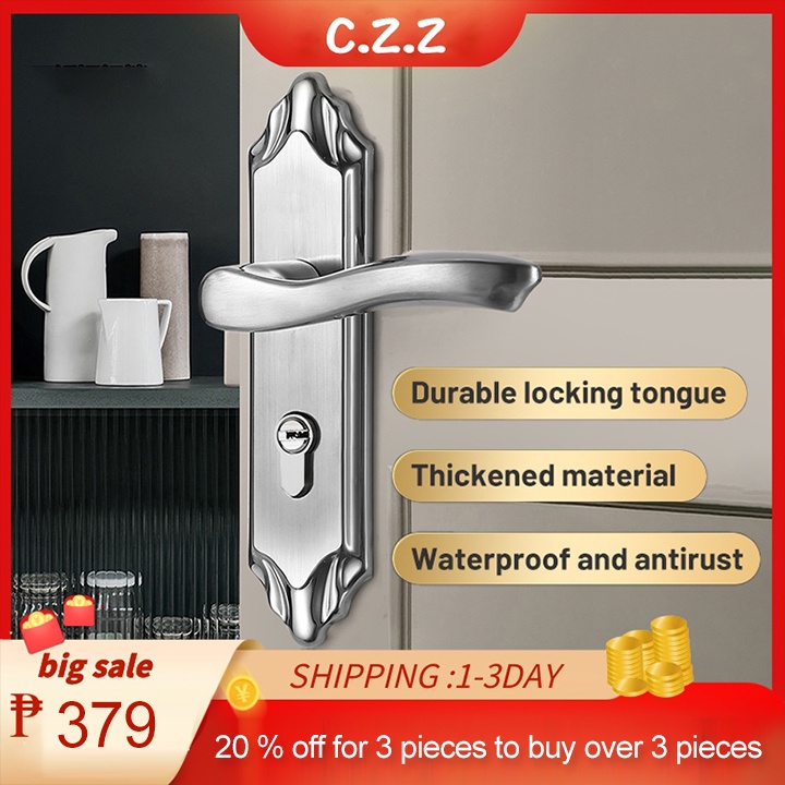 304 stainless steel Door Lock Set Silent Door Knob Anti-Theft Room ...