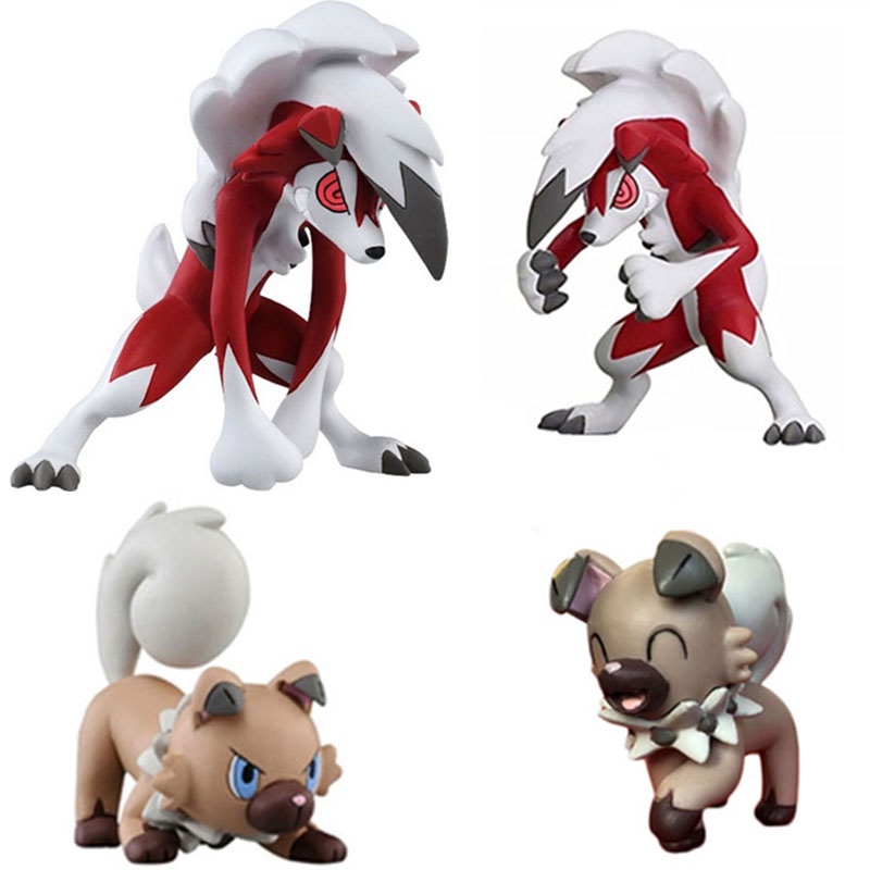 ☄Cartoon Sun And Moon Roruff Lycanroc Evolution Anime Figure Toys ...