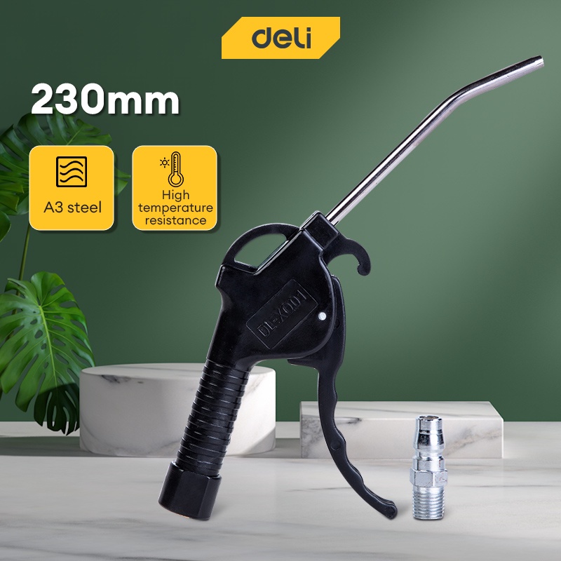 Deli Heavy Duty Air Cleaning Blow Gun Air Duster With Adapter Air ...
