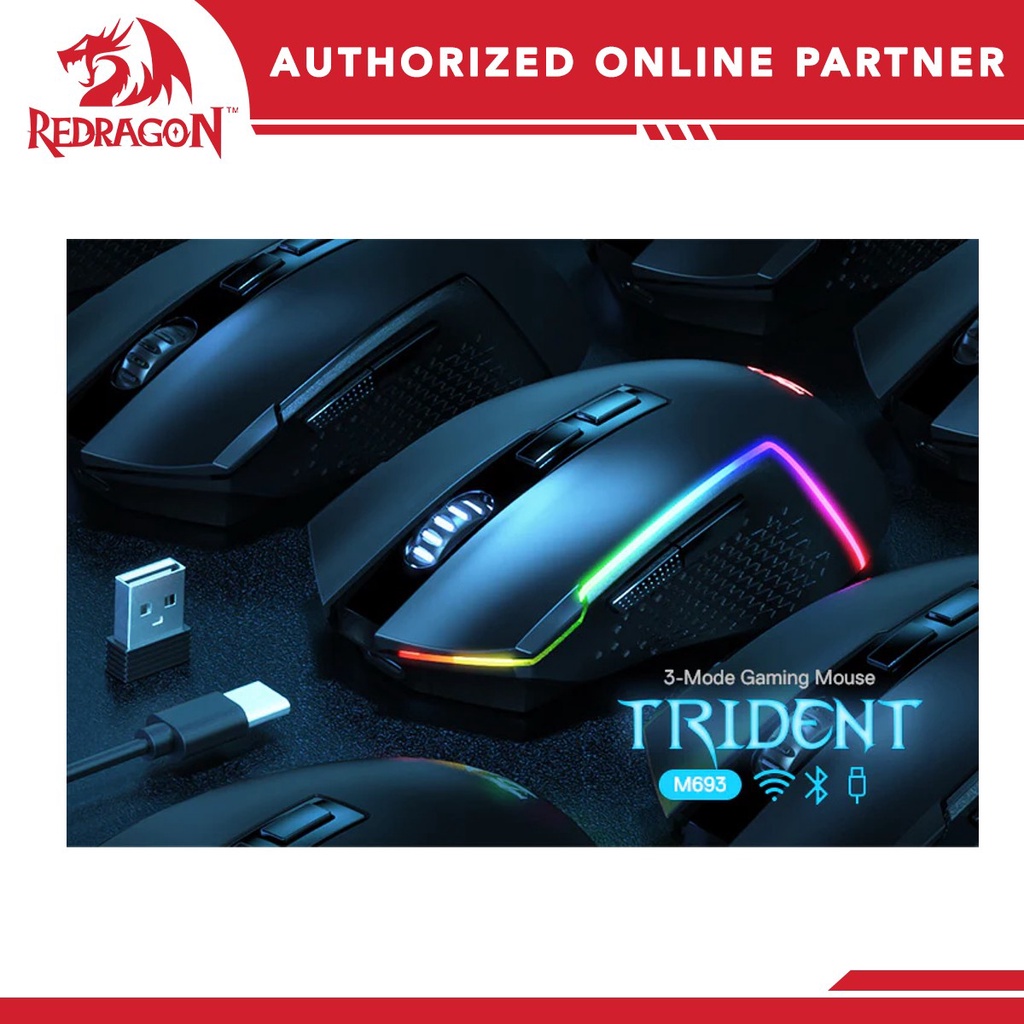 Redragon M693-RGB Trident Gaming Mouse | Shopee Philippines