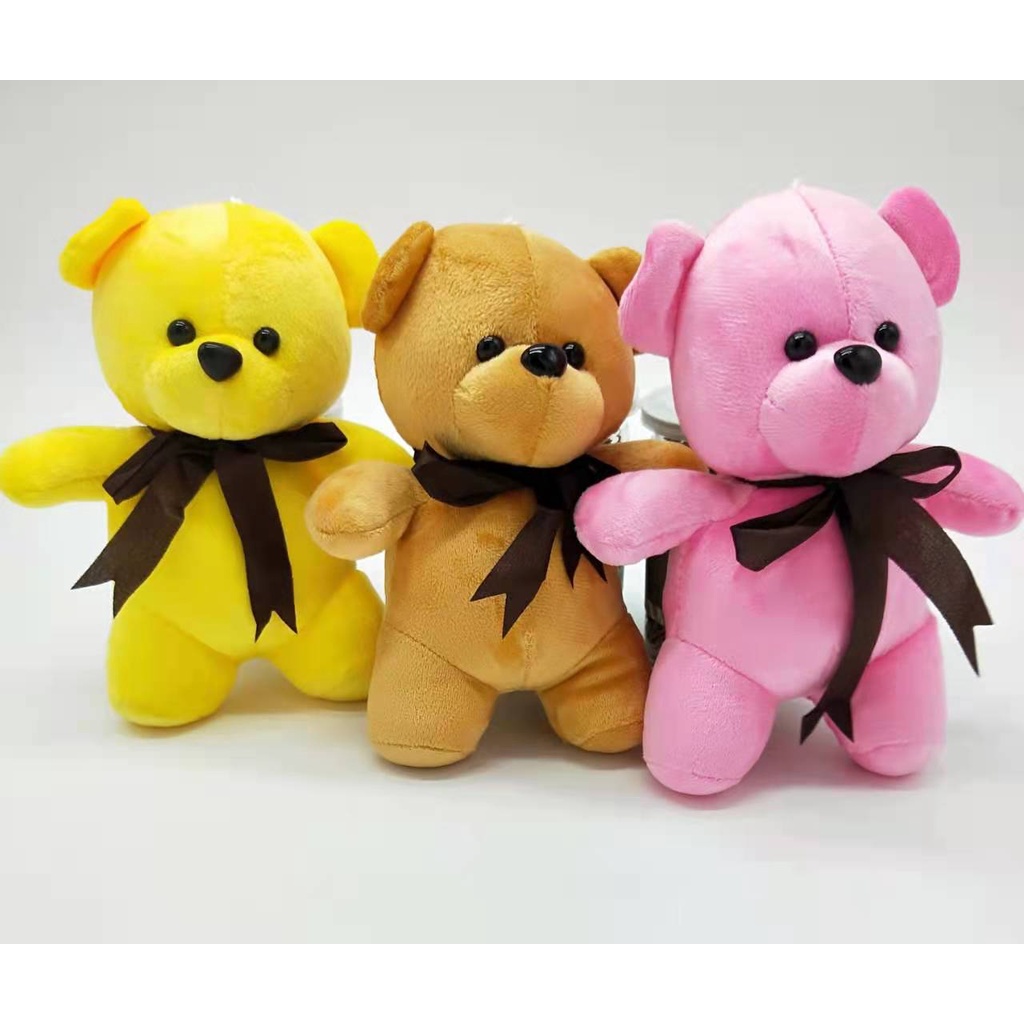 Stand Teddy Bear Stuff Toy 7 Inches Plain Stuffed Toy Plush Bear ...