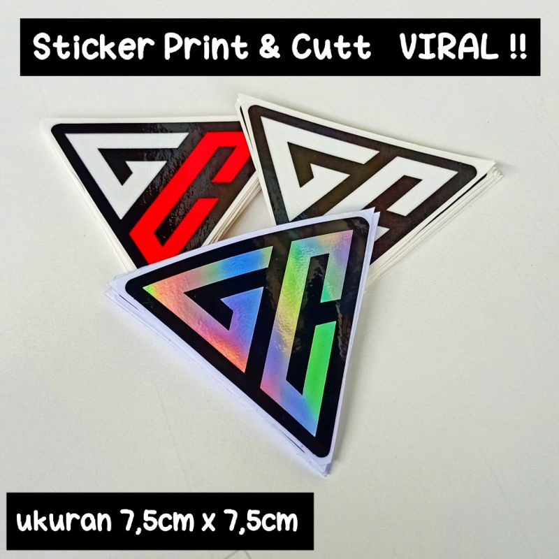 Sticker/sticker printing GC LOGO VIRAL, Fast Motion sticker Strong ...