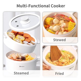Simplus Electric Cooker with Steamer Multi-Functional Non-Stick Inner ...
