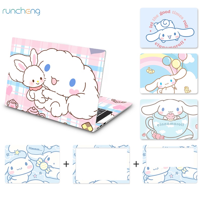 3PCS Cinnamoroll Laptop Sticker Vinyl computer decal without glue mark ...