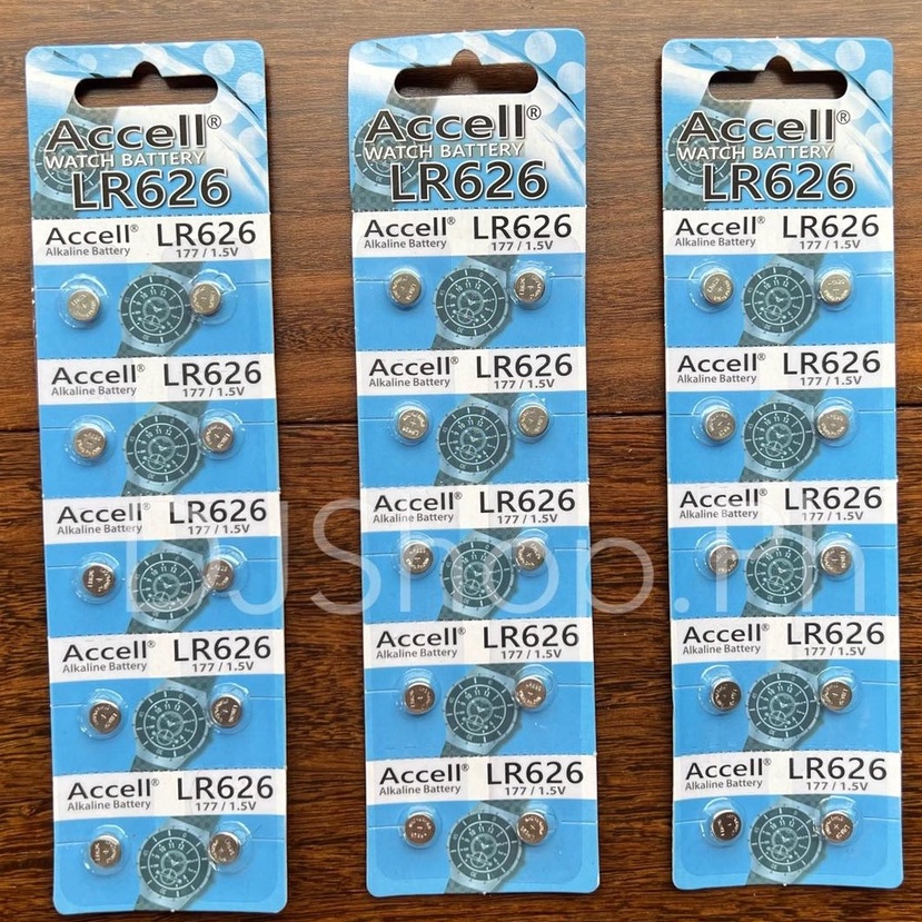 Accell Watch Battery 377 or LR626, AG4 1.5V, Coin Cell/Button | Shopee ...