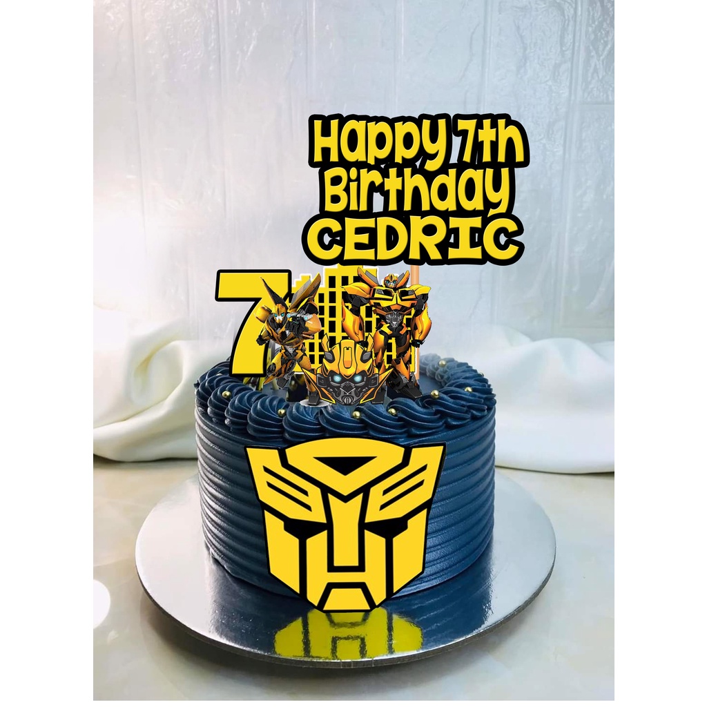 Transformer bumblebee theme cake topper | Shopee Philippines