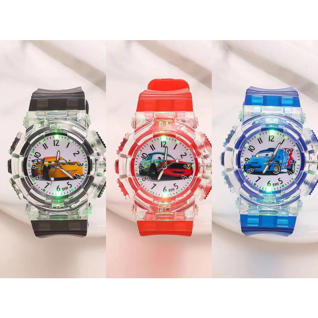 Watch for Kids Transparent Luminous Watch Cute 3D Cartoon Kids Watch ...