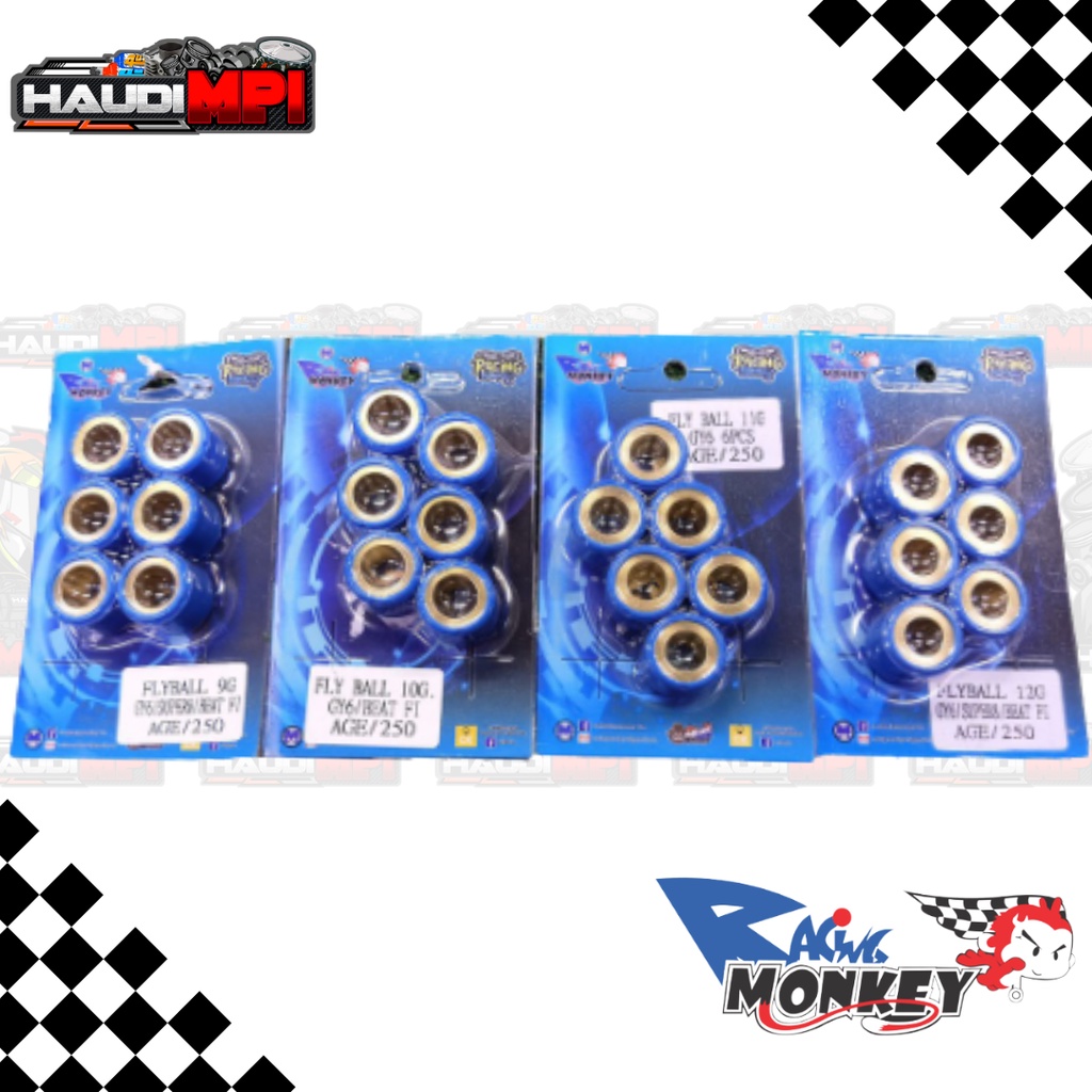 Flyball 6 pcs SKYDRIVE/ CLICK 125/150/ Step125/ PCX/ Adv150/Burgman 9g ...