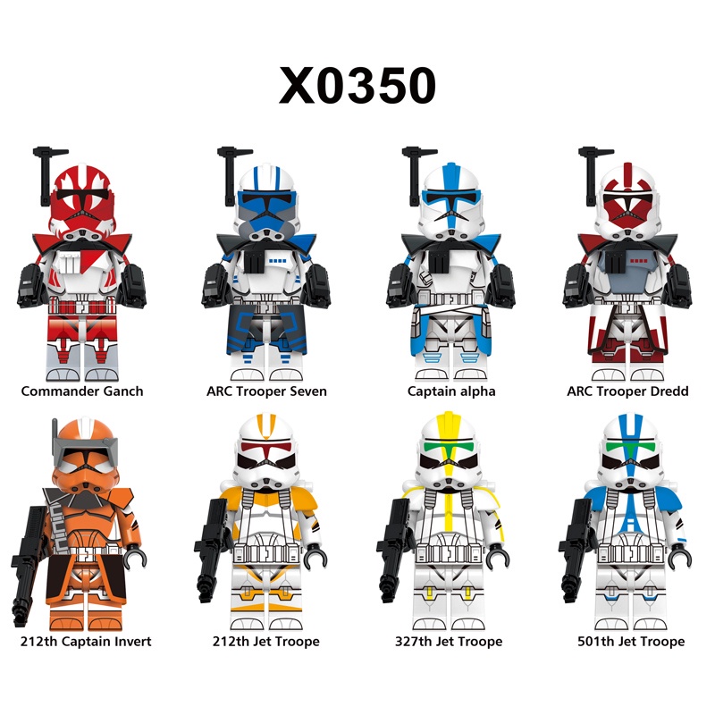 Commander Ganch ARC Trooper 501th Jet Trooper 212th Captain Invert ...