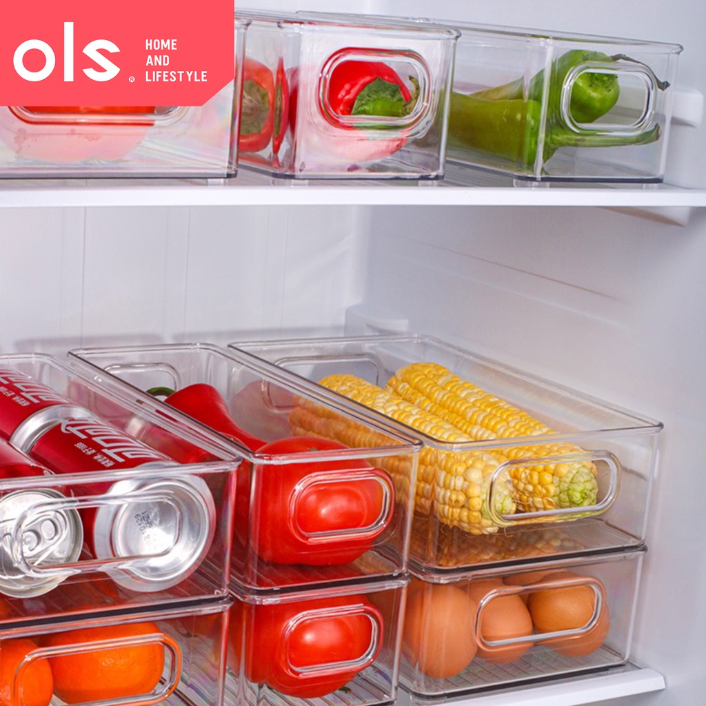 OLS Acrylic Refrigerator Organizer Pantry Cabinet Storage Box | Shopee ...
