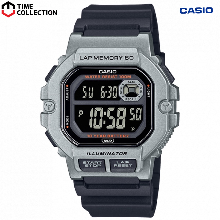 Casio WS-1400H-1B Digital Rubber Strap Watch For Men | Shopee Philippines