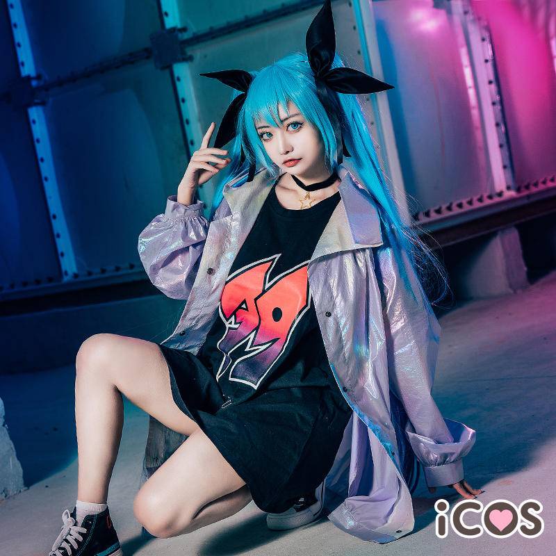 ICOS Hatsune Miku cos 39mikuPOP Trendy Dress Cyberpunk cosplay Dress ...
