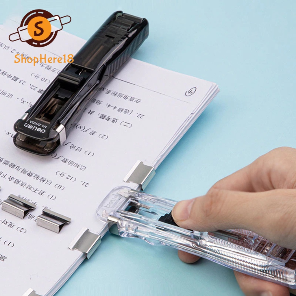 IKQPH Push Stapler Fixed Staples Binding Stapler Reusable Portable Push ...