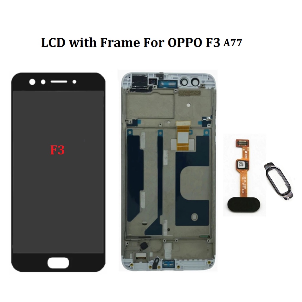 LCD with Frame For OPPO F3 A77 F3 Plus LCD Display with Touch Screen ...