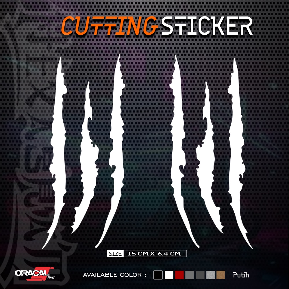 Cutting Wolverine Claw Sticker A Pair | Wolverine Claw Cutting Sticker ...