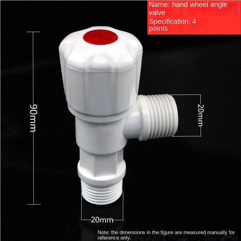 Plastic Triangle Valve ABS Rubber Thickened Quarter Angle Straight ...