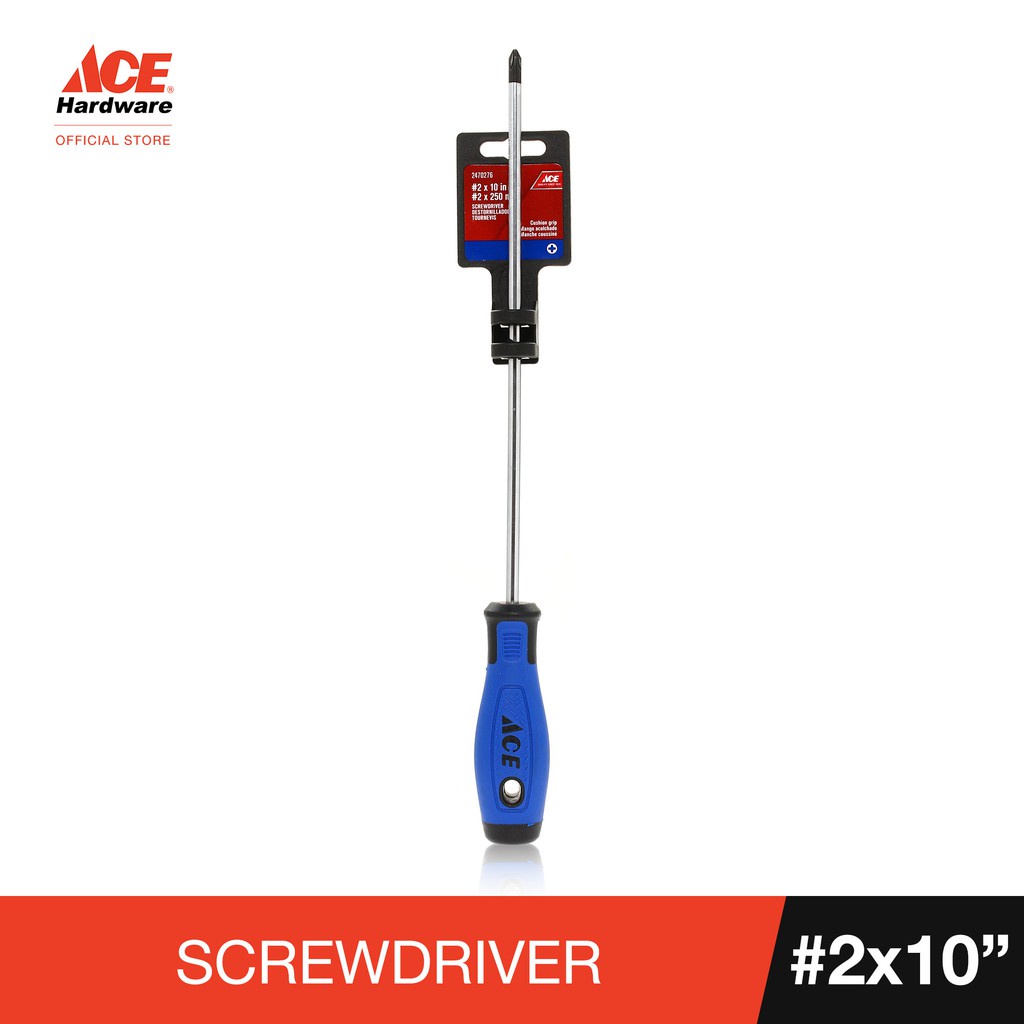 Ace Hardware Screwdriver Phillips #2X10" (#2X250Mm) | Shopee Philippines