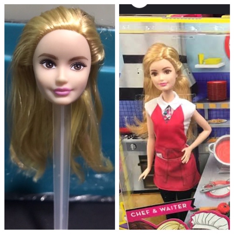 2017 chef and waiter barbie doll head skipper | Shopee Philippines